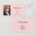 Custom Photo - French Teacher Pink Business Card | Zazzle