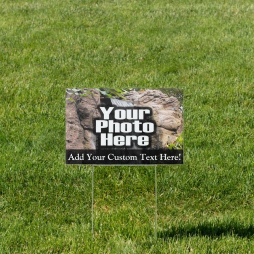 Custom Photo Full-Color Yard Sign | Zazzle