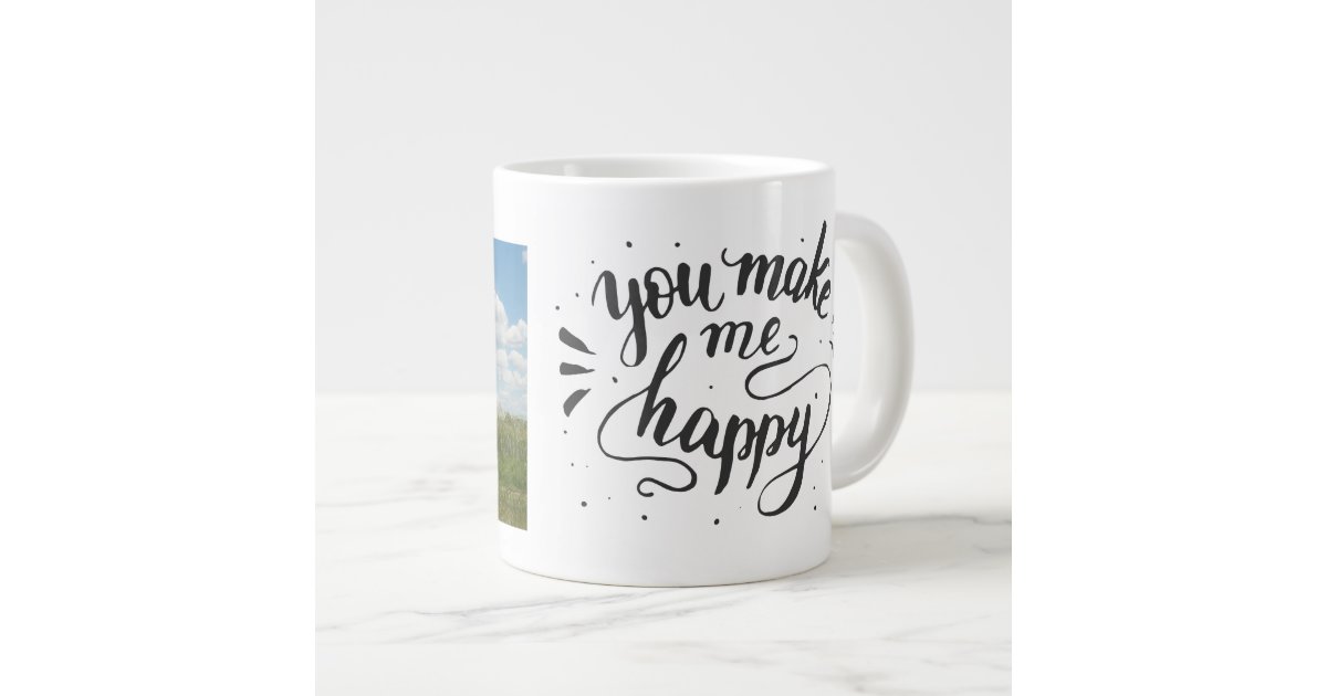 Custom photo giant coffee mug | Zazzle