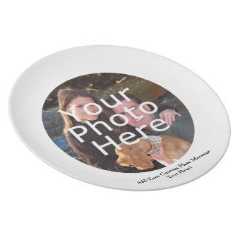 Custom Photo Gift Plate with Message | Zazzle