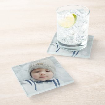 Custom Photo Glass Coaster | Zazzle