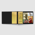 Custom Photo Gold 50th Wedding Anniversary Guest Book | Zazzle