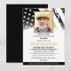 Custom Photo Golden Line Air Force Retirement Invitation | Zazzle