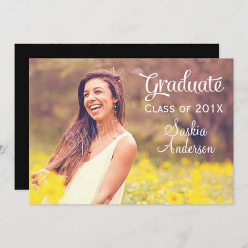 Custom Photo Graduation Announcement | Zazzle