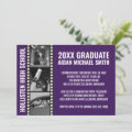 Custom Photo Graduation Announcements [Purple] | Zazzle