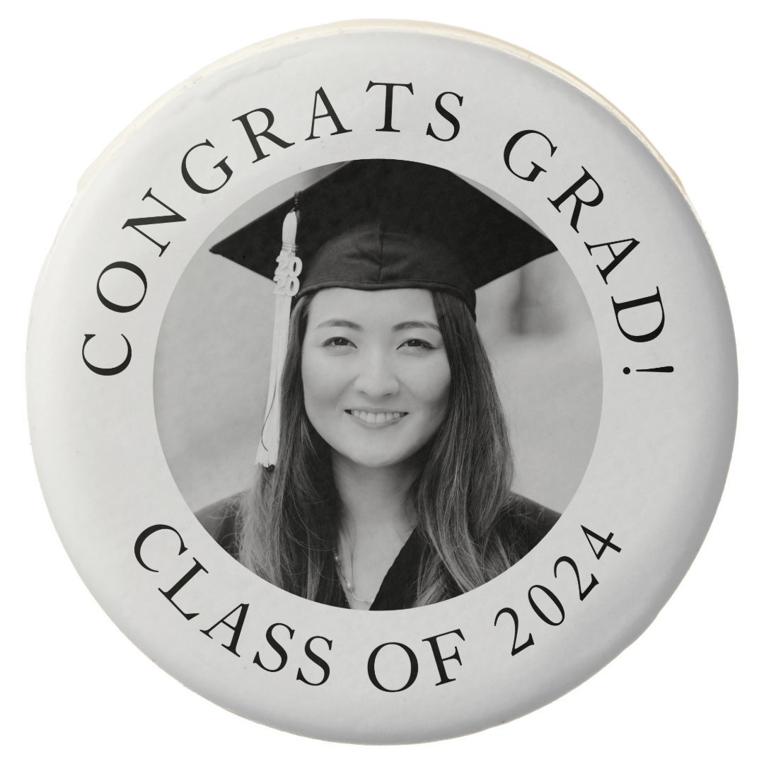 Custom Photo Graduation Class Party Simple Chocolate Covered Oreo | Zazzle