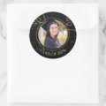 Custom Photo Graduation Classic Round Sticker | Zazzle