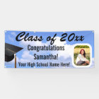 Personalized Outdoor Graduation Banner Blue Sky | Zazzle.com