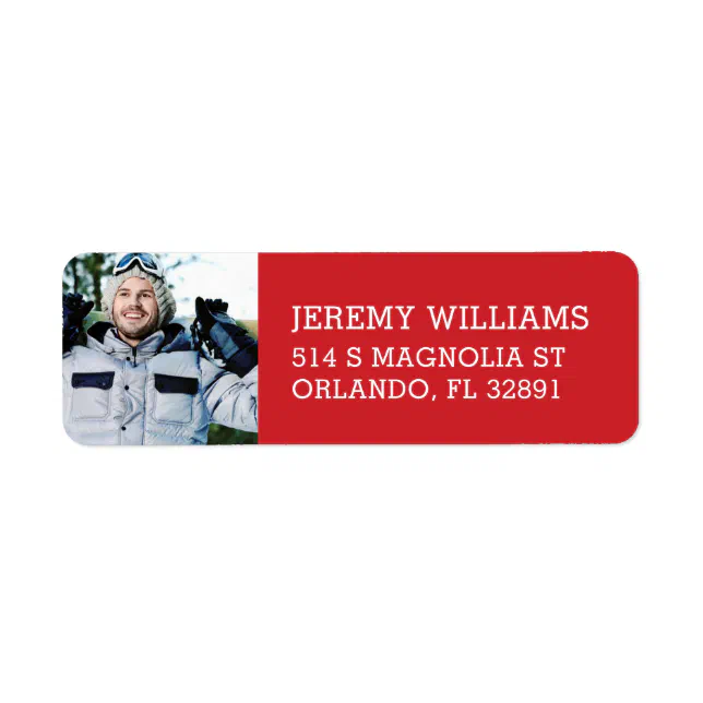 Custom Photo Graduation Return Address Label | Zazzle