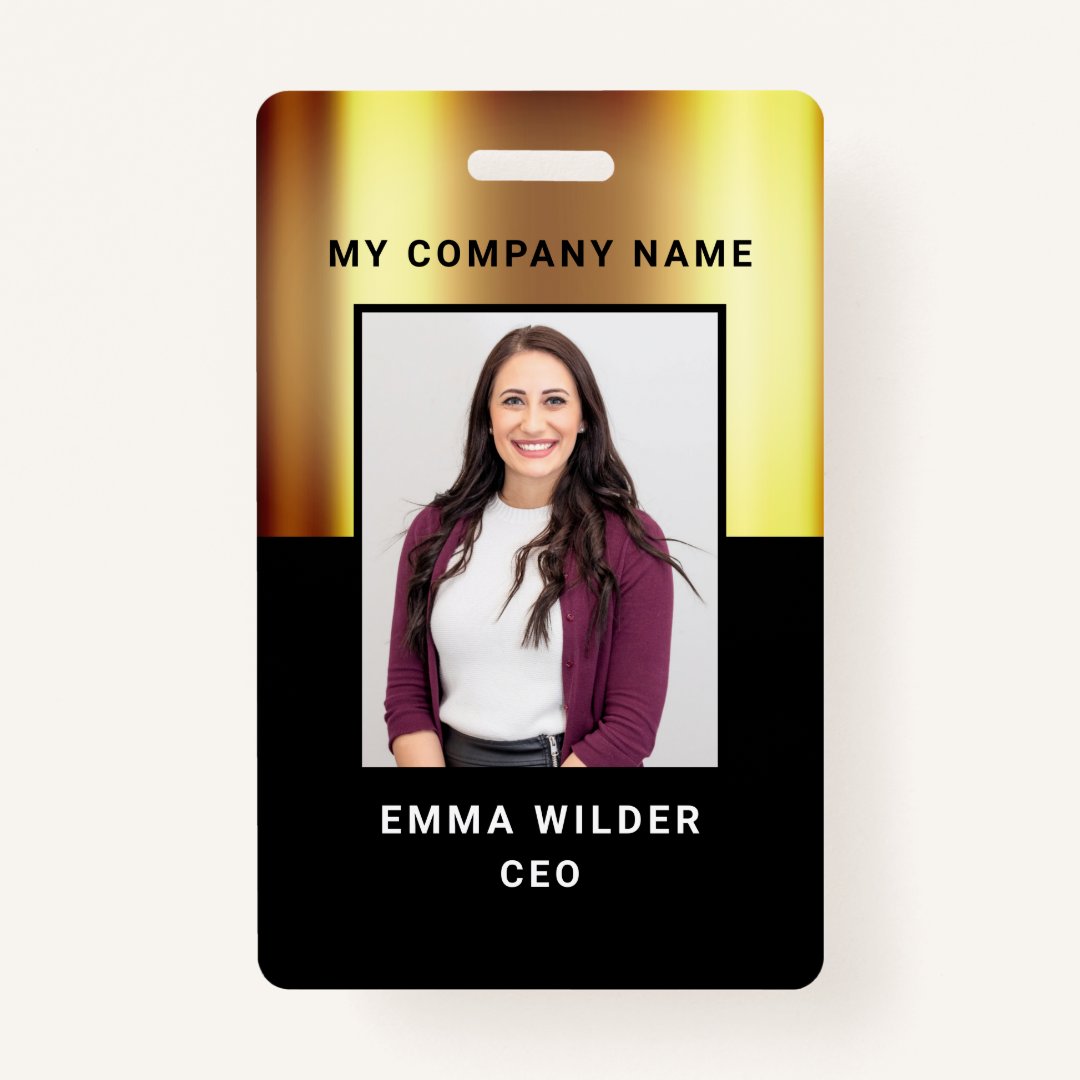 Custom Photo ID Badge | Zazzle