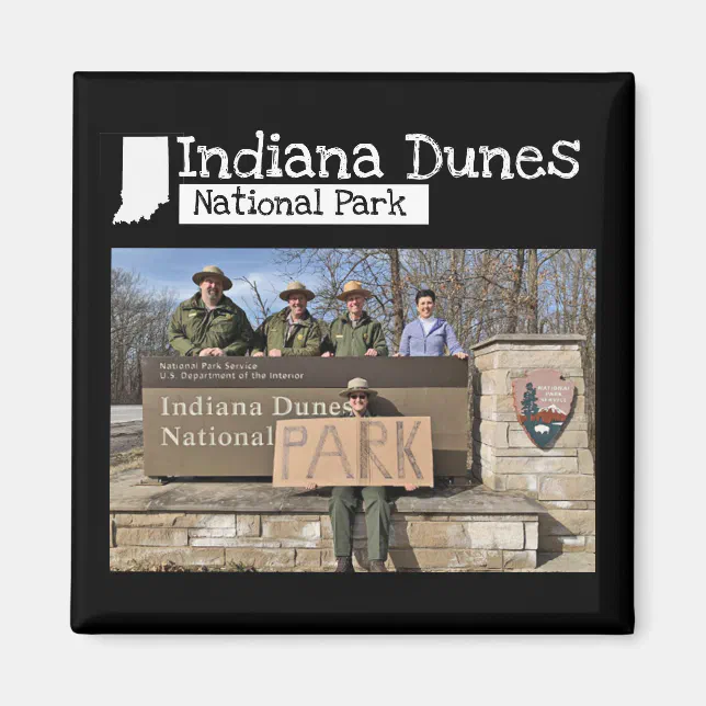 Custom Photo - Indiana Dunes National Park Sign Magnet | Zazzle