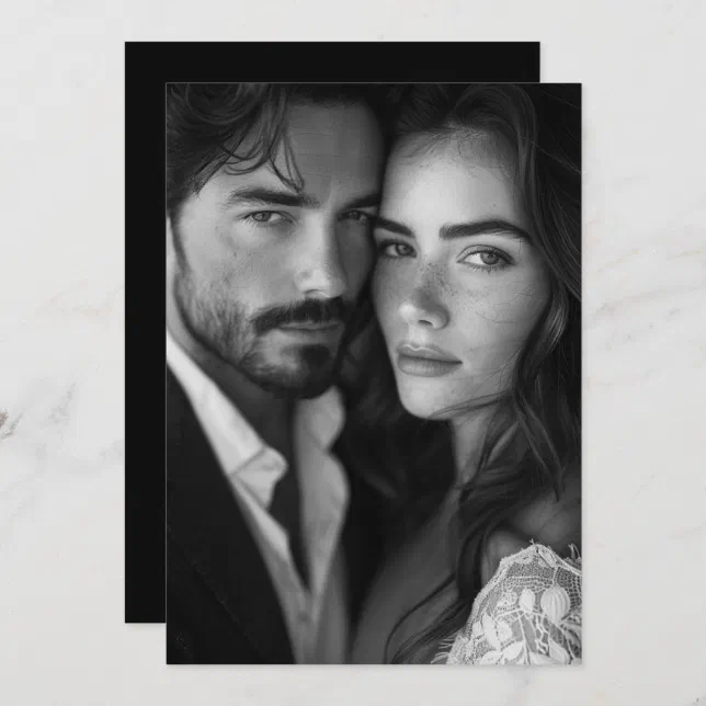 Custom Photo Insert DIY Wedding Suite QR Code Invitation | Zazzle