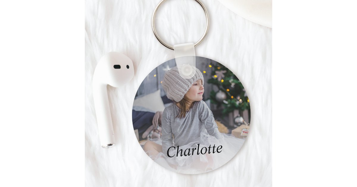 Custom Photo Keepsake Keychain | Zazzle
