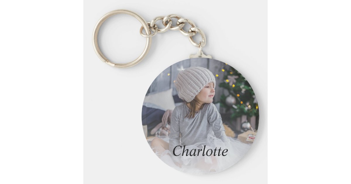 Custom Photo Keepsake Keychain | Zazzle