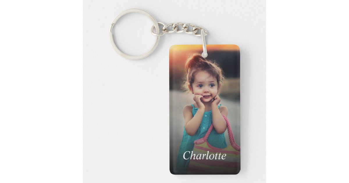 Custom Photo Keychain | Zazzle.com