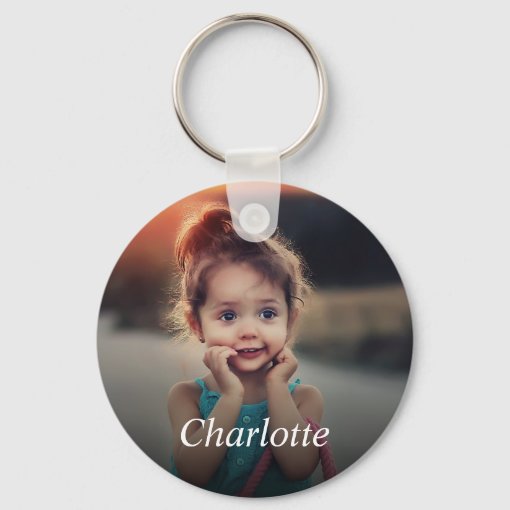 Custom Photo Keychain | Zazzle