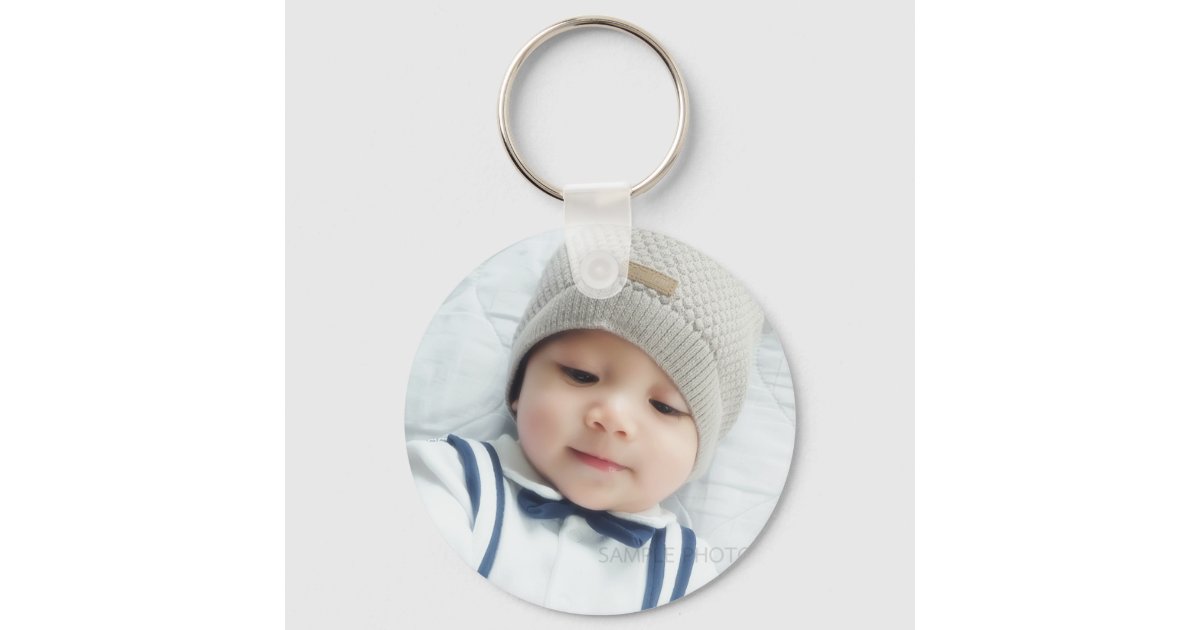 Custom Photo Keychain | Zazzle