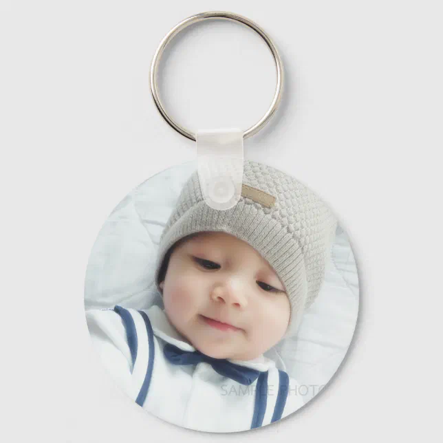 Custom Photo Keychain | Zazzle