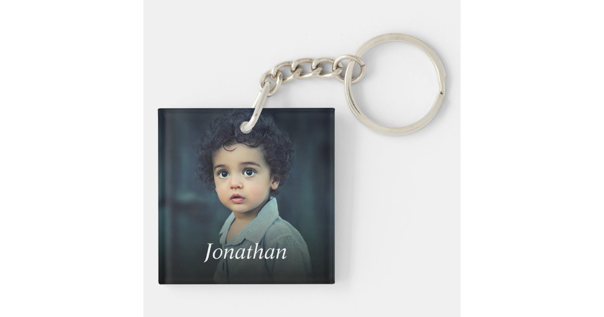 Custom Photo Keychain | Zazzle