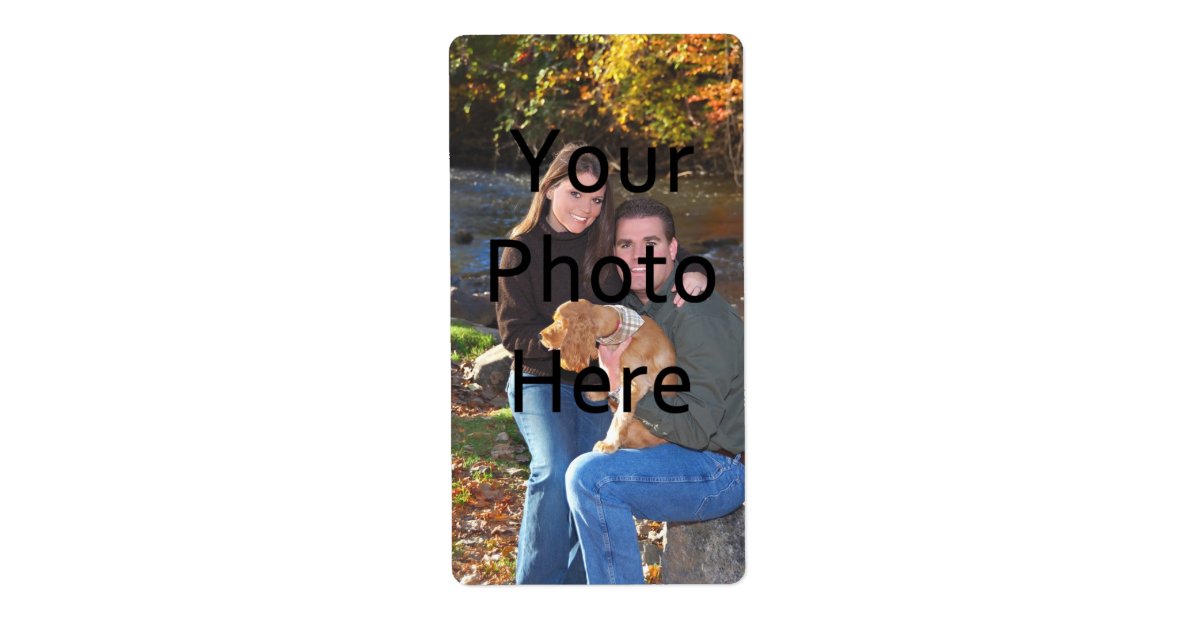 Custom Photo Labels | Zazzle