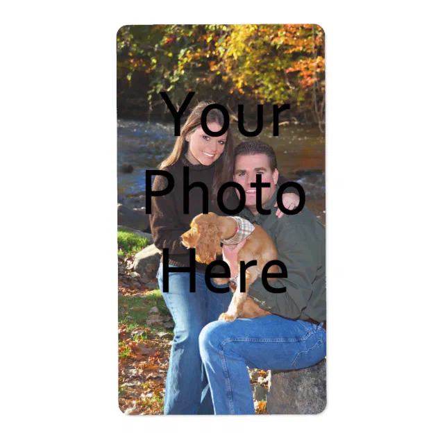 Custom Photo Labels | Zazzle
