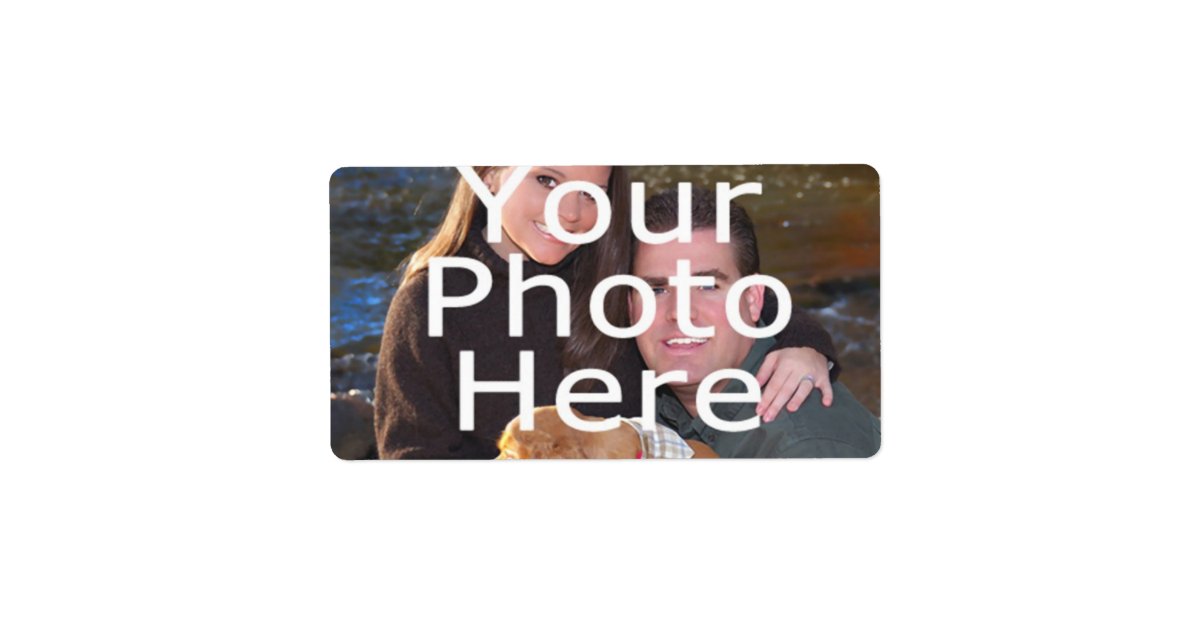 Custom Photo Labels | Zazzle