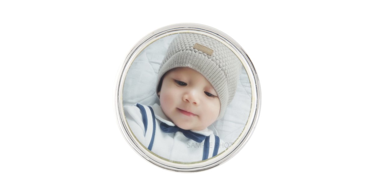Custom Photo Lapel Pin | Zazzle