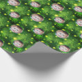 Custom Photo Logo Christmas Tree Christmas Lights Wrapping Paper | Zazzle