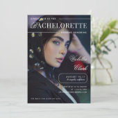 Custom Photo Magazine Cover Unique Bachelorette Invitation | Zazzle