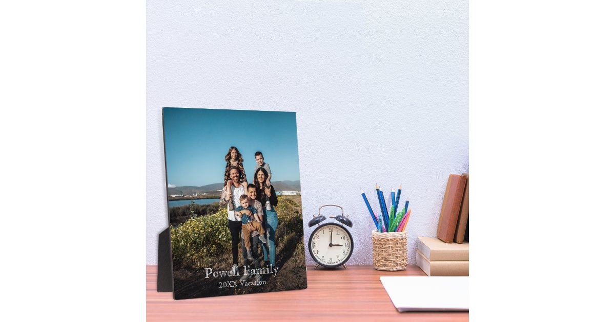 Custom Photo Make it Unique Family Vacation Plaque | Zazzle