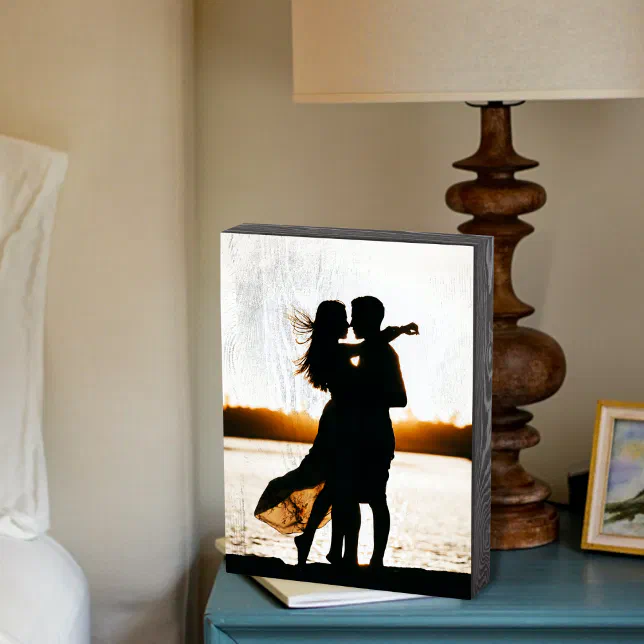 Custom Photo Make It Unique Wooden Box Sign | Zazzle