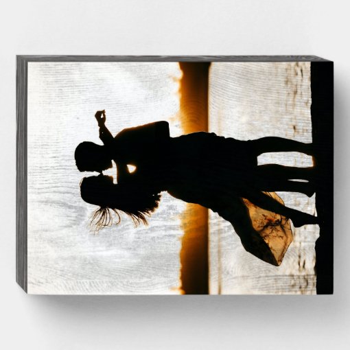 Custom Photo Make It Unique Wooden Box Sign | Zazzle