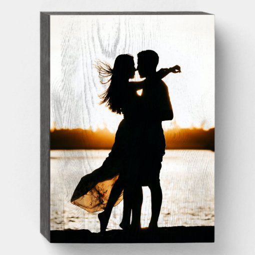 Custom Photo Make It Unique Wooden Box Sign | Zazzle