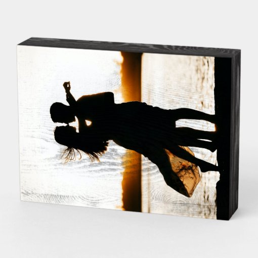 Custom Photo Make It Unique Wooden Box Sign | Zazzle