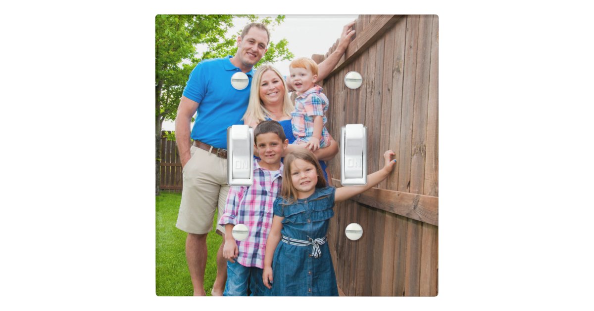 Custom Photo Make Your Own Add Picture Family Light Switch Cover | Zazzle