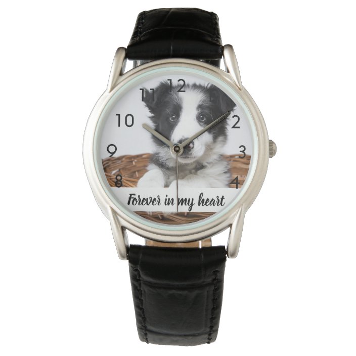 Custom photo memorial dog pet watch | Zazzle.com