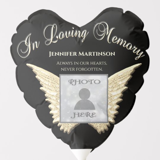 Custom Photo Memorial in Loving Memory Balloon | Zazzle.com