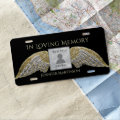 Custom Photo Memorial In Loving Memory License Plate | Zazzle