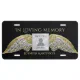 Custom Photo Memorial In Loving Memory License Plate | Zazzle