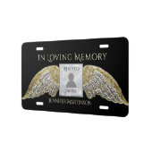 Custom Photo Memorial In Loving Memory License Plate | Zazzle