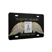 Custom Photo Memorial In Loving Memory License Plate | Zazzle