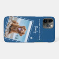 Custom Photo Modern Blue Dog Case-Mate iPhone Case | Zazzle