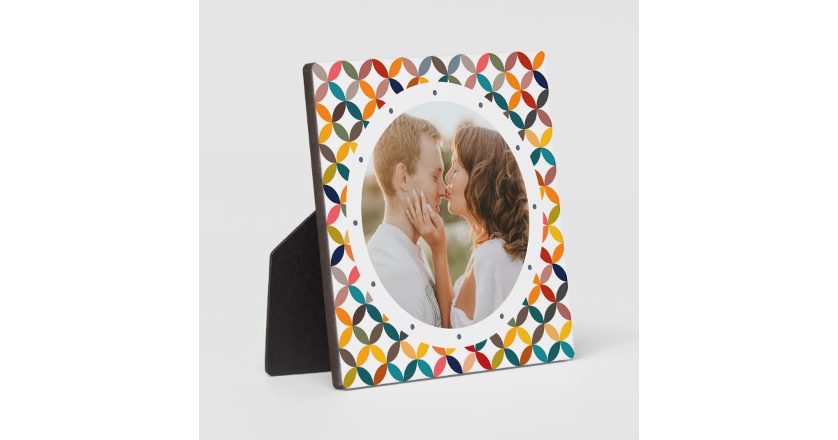 Custom Photo Modern Colorful Personalized Plaque | Zazzle