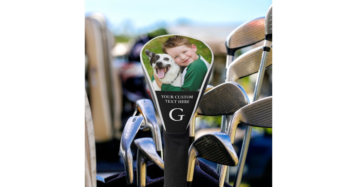 Custom Photo Monogrammed Photo Personalized Golf Head Cover | Zazzle