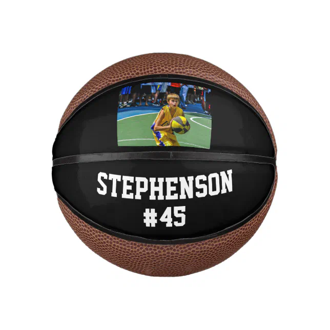 Custom Photo Name Basketball Ball | Zazzle