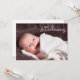 Custom Photo Name Birth date Introducing baby girl | Zazzle