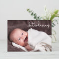Custom Photo Name Birth date Introducing baby girl | Zazzle