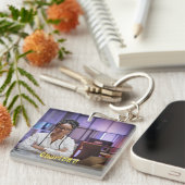 Custom Photo Name Message Personalize Keychain | Zazzle