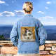 Custom Photo Name Text Personalized Denim Jacket | Zazzle