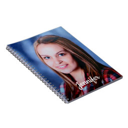 Custom Photo Name Text Personalized Notebook | Zazzle